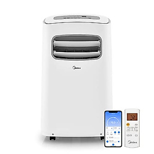Midea MAP14S1CWT Smart Portable air Conditioner, 14,000 BTU, White