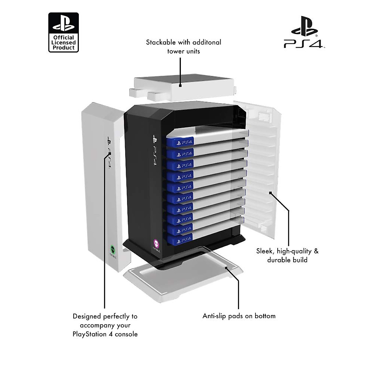 PS4 - Premium Games Storage Tower (Numskull)