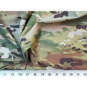 Discount Fabric Ripstop Rip Stop Nylon Water Resistant Woodland Camouflage RS32