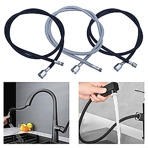 Kitchen Faucet Hose Replacement f Pull down Pull Out Faucet Sink Hose Sprayer Faucet Part For Kitchen Faucet Pull Down Sink Parts(Snap-Gray)