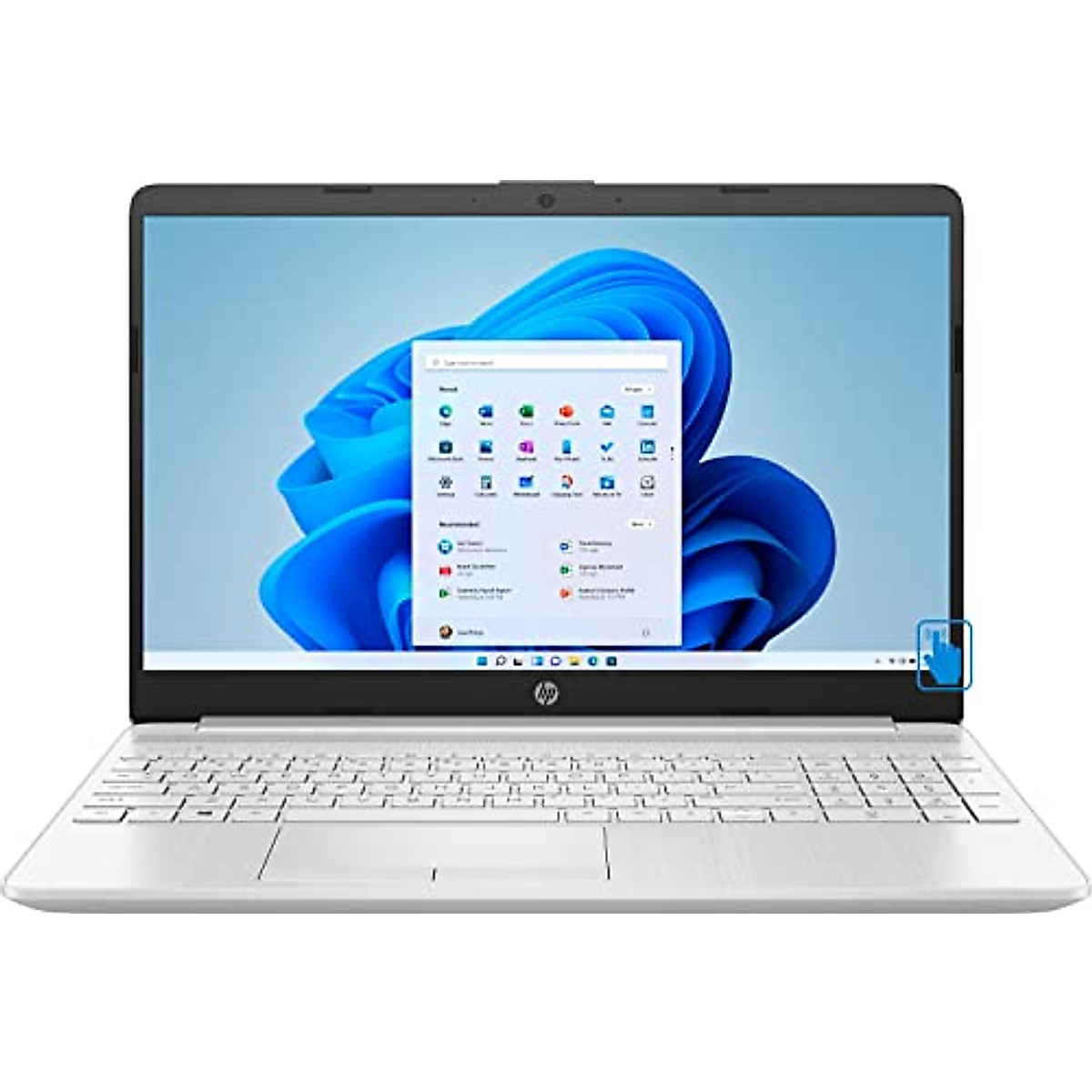 HP 15t- dw300 15.6" HD IPS Touchscreen Laptop (Intel i5-1135G7 4-Core, 16GB RAM, 1TB PCIe SSD, Intel Iris Xe, WiFi 6, Bluetooth 5.0, HD Webcam, Ethernet LAN (RJ-45) Win 11 Home) with Hub