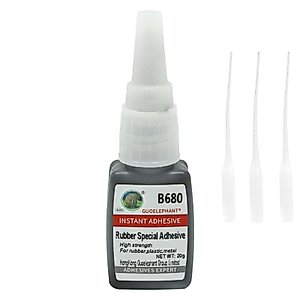 Rubber glue, rubber adhesive, for bonding rubber and rubber, rubber and other material. Instant super glue for Rubber, Tire, Boots, Belt, DIY Crafts, Rubber Edge, Rubber Tube, Rubber Product