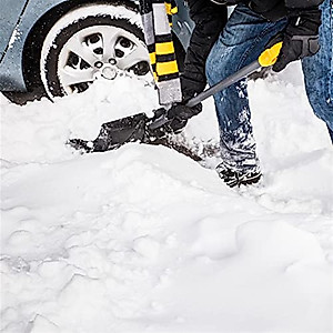 Snow Shovel Folding Snow Shovel Portable Lightweight Shovel Emergency Snow Removal Collapsible Auto Snow Shovel for Camping Hiking