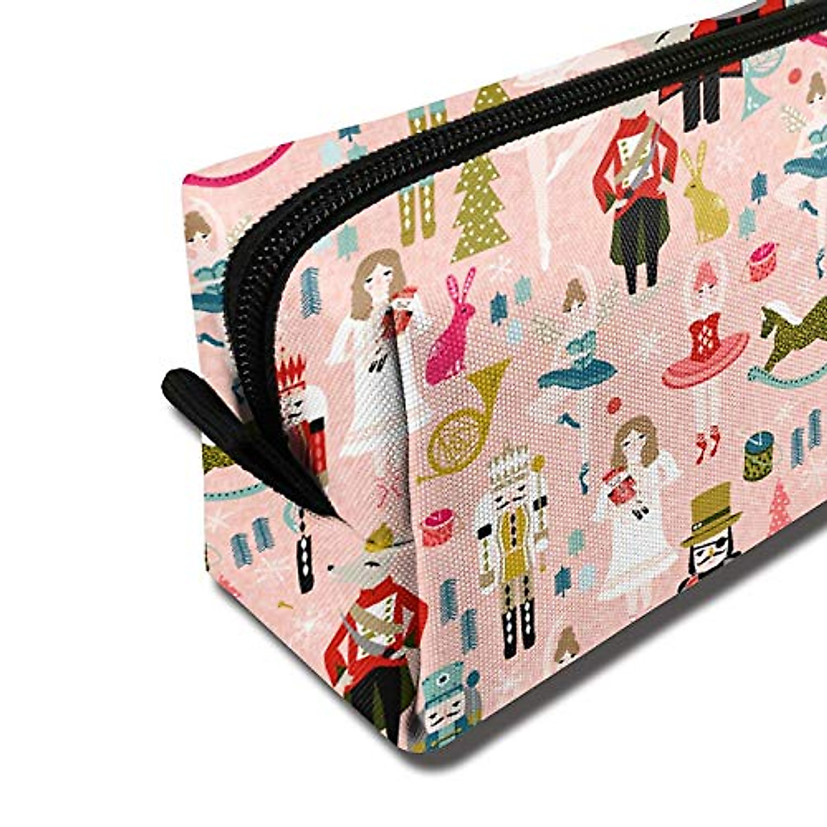 Nutcracker Ballet Makeup Bag Travel Cosmetic Toiletry Organizer Bag For Women