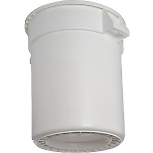 CFS 34102002 Bronco Round Waste Container Only, 20 Gallon, White