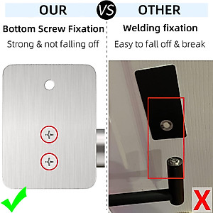 Bathroom Towel Bar, 24 Inch Towel Racks for Bathroom Wall Mounted, Heavy Duty Bath Hand Towel Holder Organizer, Modern Home Decor Towel Rod Bathroom Hardware Accessories, Brushed Silver