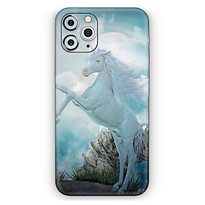Design Skinz Majestic White Stallion Unicorn - DesignSkinz Protective Vinyl Decal Wrap Skin Cover Compatible with The Apple iPhone 6 Plus/6s Plus (Full-Body, Screen Trim & Back Glass Skin)