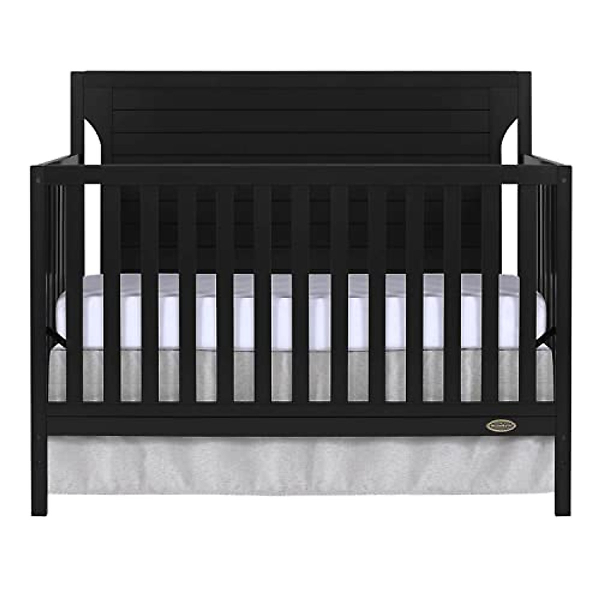 Dream On Me Cape Cod 5-in-1 Convertible Crib, Black , 50x30x44 Inch (Pack of 1)