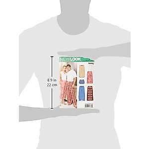Simplicity U06859A New Look Sewing Misses' and Mens' Pajama Pants and Shorts Sewing Pattern Kit, Code 6859, Sizes XS-XL