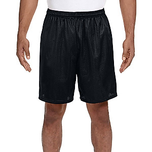A4 Seven Inch Inseam Mesh Short, XL, BLACK