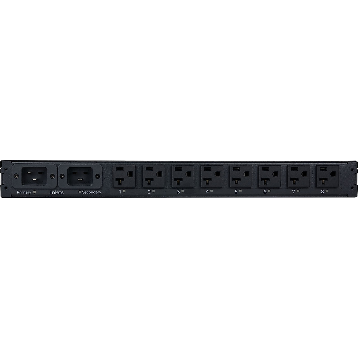 Synaccess SynLink Switched Pro+ Automatic Transfer Switch (ATS) Power Distribution Unit (PDU) 120V/20A (8) Outlets - 1U Horizontal Mount C20 Input - Remote Access with Switched Outlets (NEMA 5-20R)