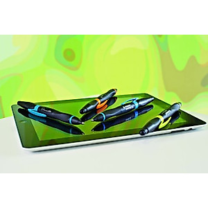 Stabilo Smartball Left Hand Pointball Pen Black Ink Cyan , Multicolored