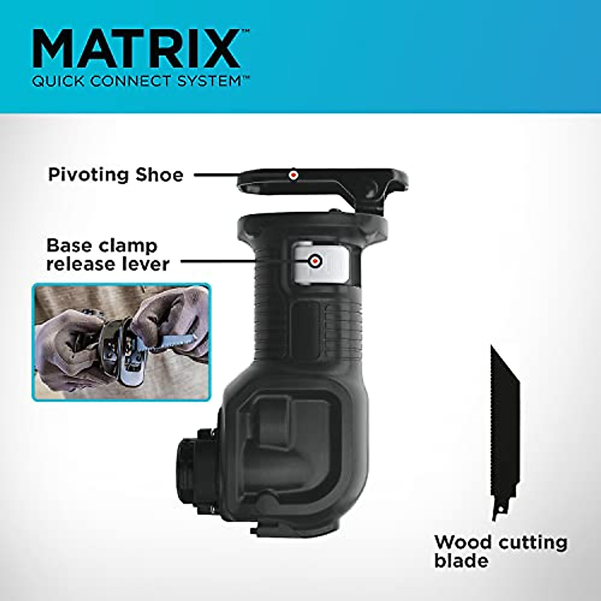 BLACK+DECKER Reciprocating Saw Accessory For Cordless Drill (BDCMTRS)