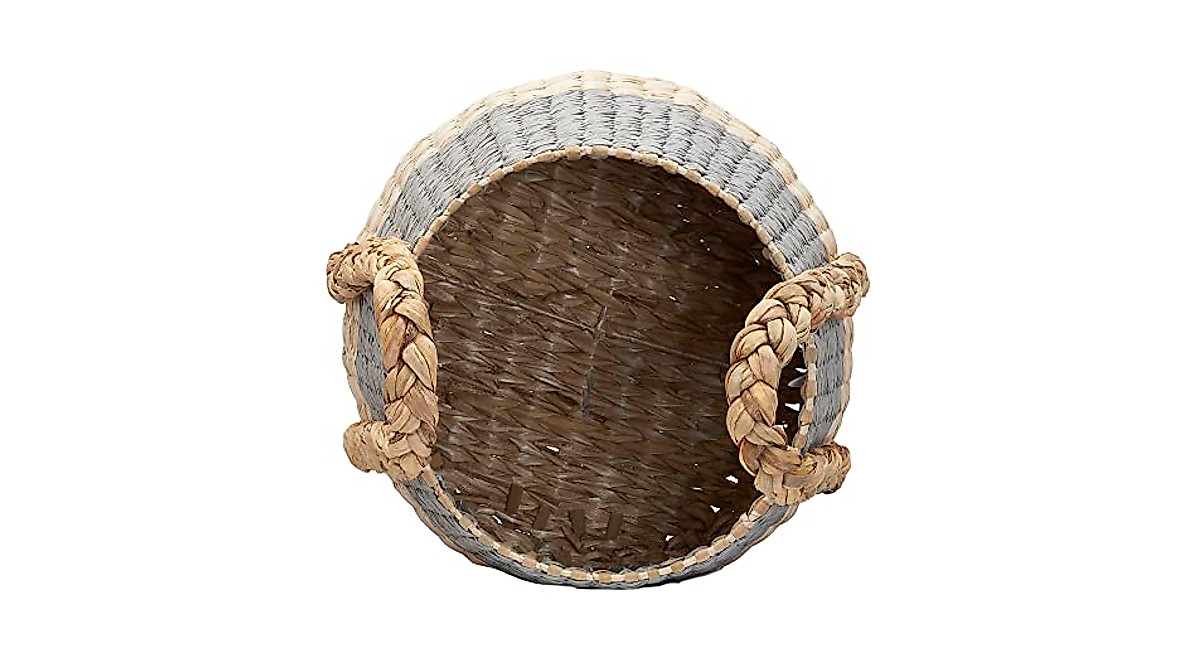 Household Essentials Natural & Gray Cattail Terra Basket | Stylish Storage