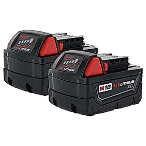 Milwaukee 48-11-1828 M18 XC RED LITHIUM 18-Volt Lithium-ion Cordless Tool Battery (2 pack)