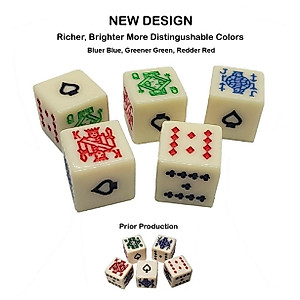Liphontcta Cyber-Deals (2) Sets of 5 Poker Dice 16mm (Total 10 Dice)