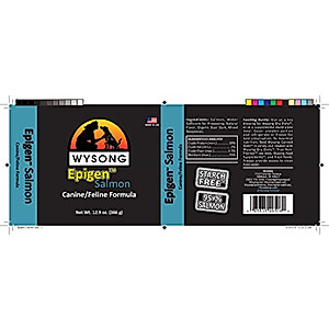 Wysong Epigen Salmon Canine/Feline Canned Formula Dog/Cat/Ferret Food, Twelve- 12.9 Ounce Cans