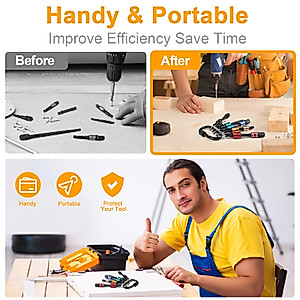 Stocking Stuffers for Men Bit Holder Tools Gifts for Men Gifts Christmas Screwdriver Drill Bit Holder Keychain 1/4 Hex Shank Socket Impact Extension Bar Cool Stuff Gadgets Idea Gifts for Dad Adult Him