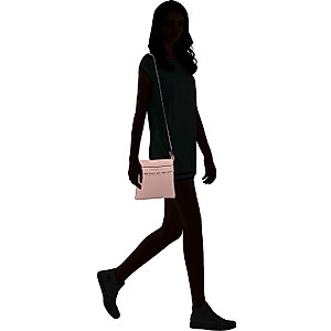 B BRENTANO Vegan Medium Crossbody Handbag Purse (Blue 1)