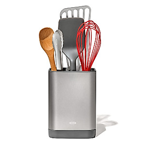 OXO Good Grips Adjustable Stainless Steel Organizer, Small Utensil Holder