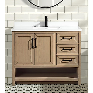 Ari Kitchen & Bath Venice 42" Bathroom Vanity in Oak Gray