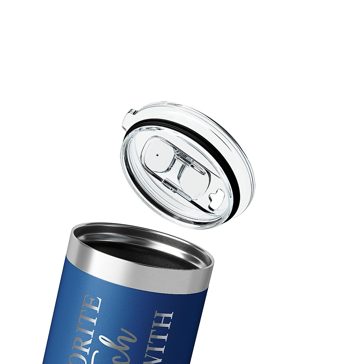 Cuptify You're my Favorite Bitch to Bitch About Skinny Tumbler with Lid Laser Engraved on Blue 22 oz Vacuum Insulated Birthday Gift for Women, Best Friend, Sister