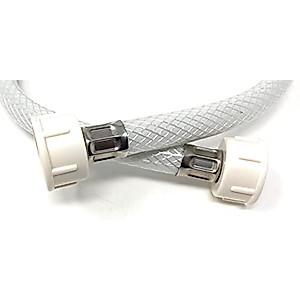 20 inch Braided PVC Water Supply Line 1/2 x 1/2 Female Nuts USED in Sinks [PLS 50 0808]