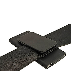 for Apple iPod Nano 7 Case, Belt Clip TPU Rubber Gel Soft Skin Case Cover for Apple iPod Nano 7th Generation 7G 7 + Clear Soft TPU Skin Case Cover (Black)