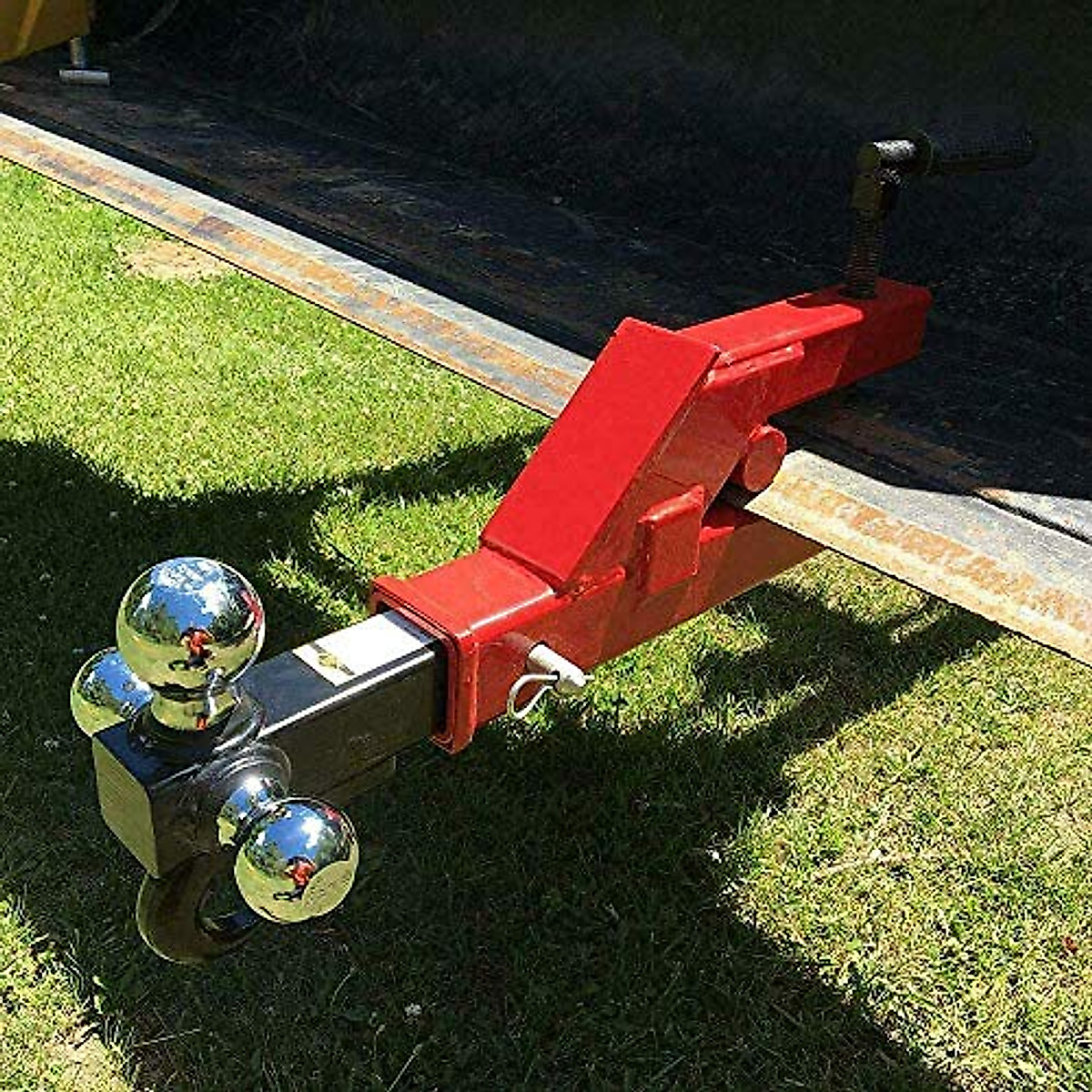 ELITEWILL Clamp On Trailer Hitch Receiver 2" Ball Mount Adapter Compatible with Deere Bobcat Tractor Bucket