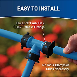 In-Ground Sprinkler System with B-hyve Wi-Fi Hose Watering Timer and Hub