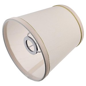 Mobestech Small Beige Table Lamp Shade, Drum Fabric Lampshade Modern Mini Barrel Light Lamp Shade Cover Chandelier Cloth Fixture Lamp Shade for Home Office