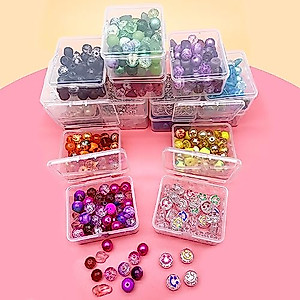 Xmada 829 PCS Bracelet Making Kit - 660 PCS Glass Beads for Jewelry Making, 12 Colors Assorted Beads Bracelet Kit, Crystal Beads, Jewelry Making Kit for Teen