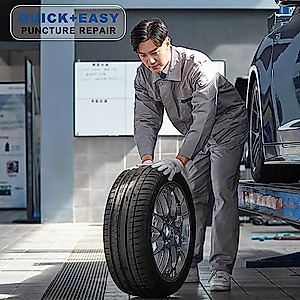 LOGOL Tire Plugs Heavy Duty (4", 30pcs).Tire Repair Strings for Puncture Repair are Suitable for Tubeless Tires Car, Light Truck, Motorcycle, ATV, UTV. etc.…