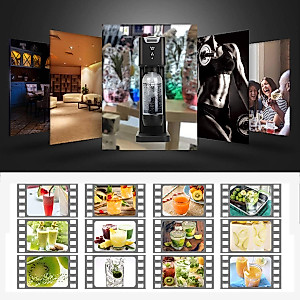 LTLWSH Sparkling Water Maker,Carbonator Set/Carbonated Water Set incl. 2 Carbonator Bottles Soda Aker for Carbonated Tap Water at the Push of a Button Sparkling Water Dispenser