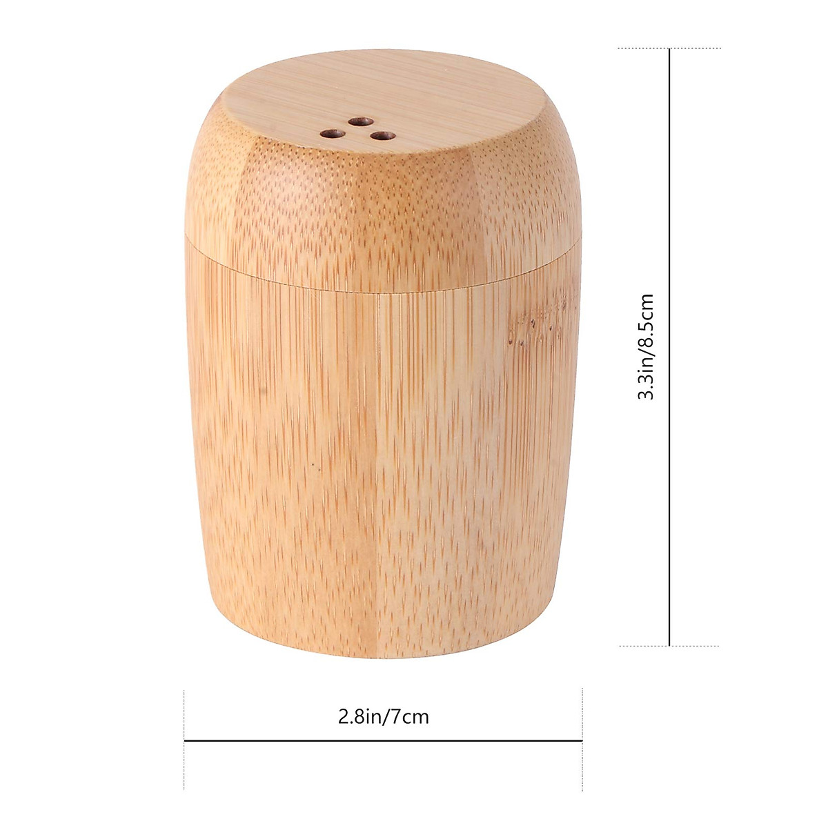 DOITOOL Bamboo Toothpick Dispenser Toothpick Boxes Decorative Toothpick Jar Fruit Picks Cotton Swabs Container for Home Restaurant Hotel Random