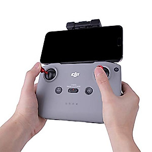 Kimyoaee 1 Pair Remote Controller Stick CNC Aluminum Transmitter Joystick Thumb Rocker Metal Protector for DJI Mavic Air 2 Drone - Black