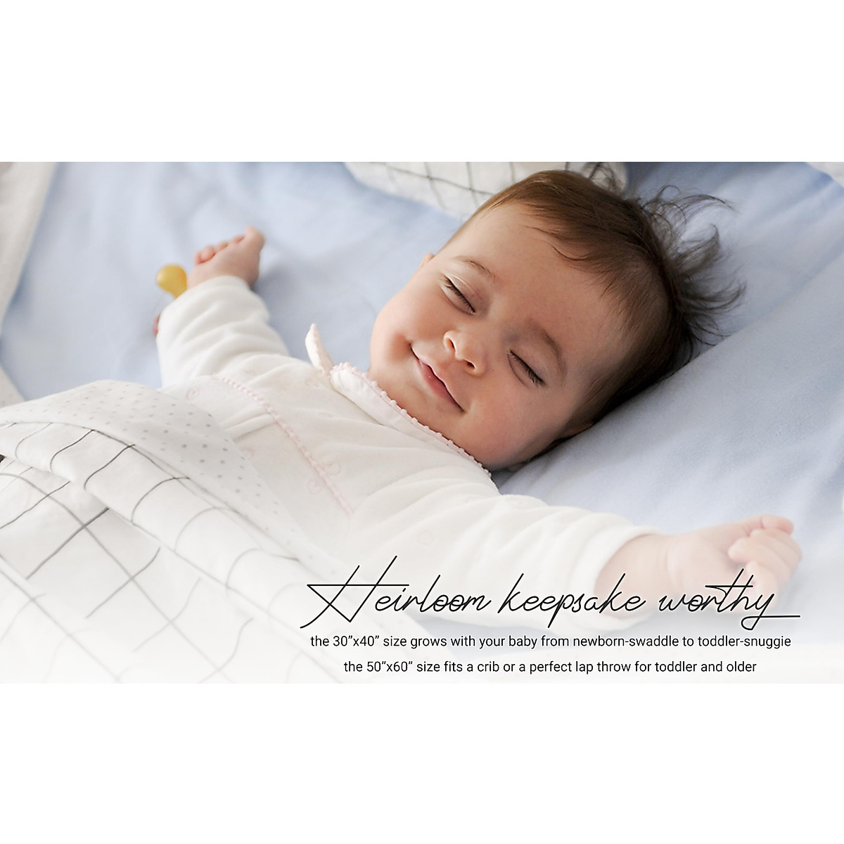 CarefreeTees Personalized Baby Name Blanket Monogrammed (Vine Monogram - Earthy 40" x 30")