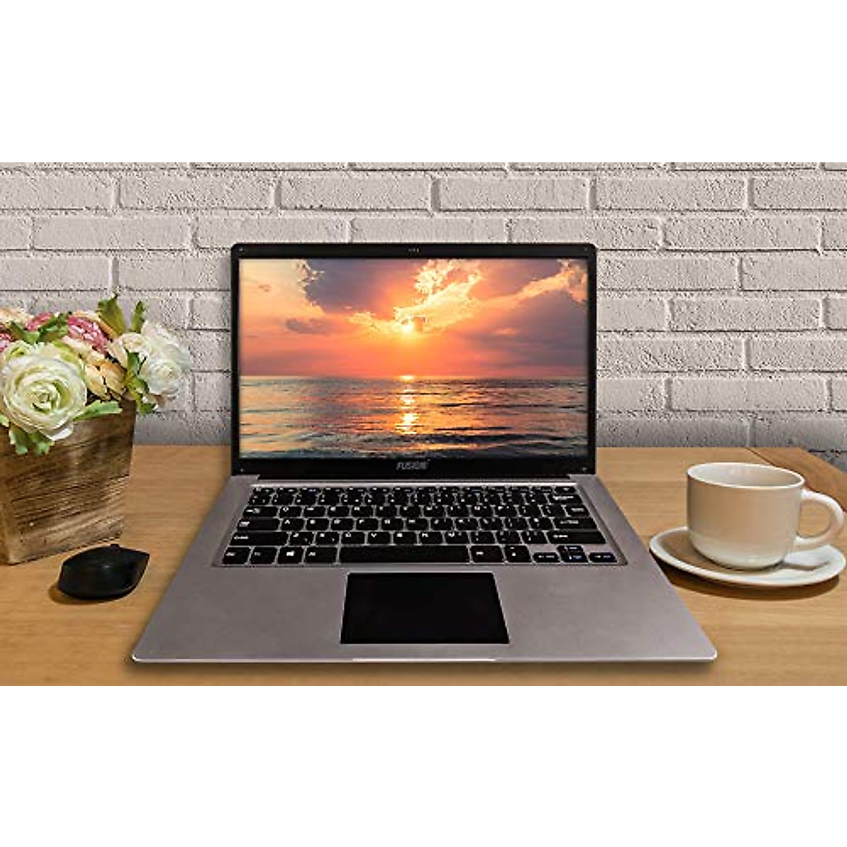 14.1" Full HD Windows Laptop PC (Windows 10, 4GB RAM, Dual Band 5GHz WiFi (2X WiFi Speeds), T90B Pro Model, Lapbook, Intel Quad-Core, USB 3.0, Bluetooth, Laptop Compute (64GB)