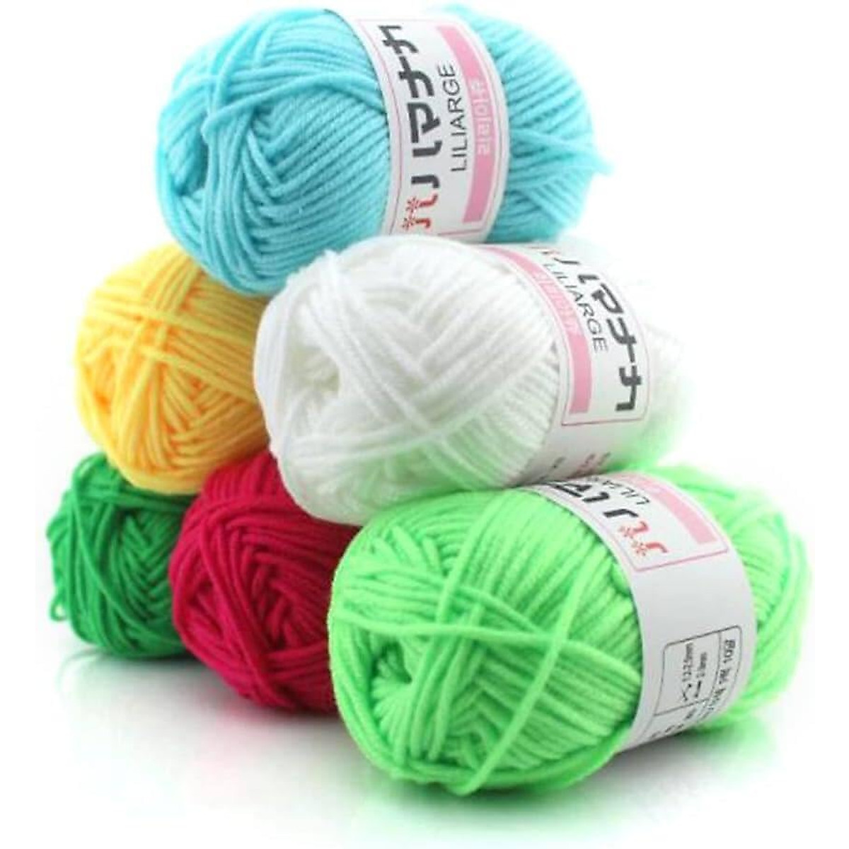 Double Knitting Yarn 25G Crochet Yarn Craft Making Knitting Yarn Balls Perfect for Arts & Crafts Random Color Dependable Performance Black