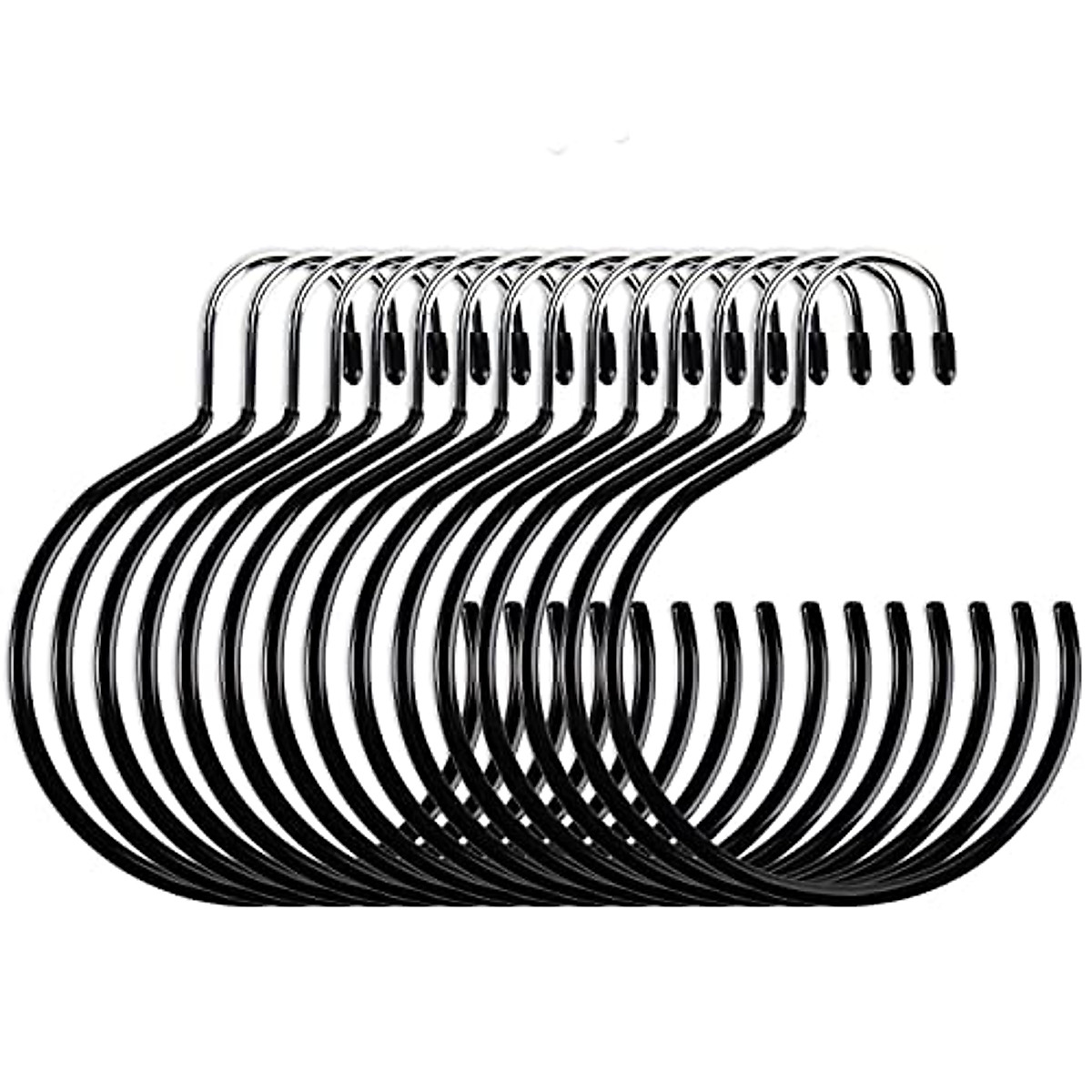 gofidin Scarf Ring Hangers Tank Tops Belt Hanger Non-Slip Ties Hanging Hook Non-Snag Closet Organizer Accessory Metal