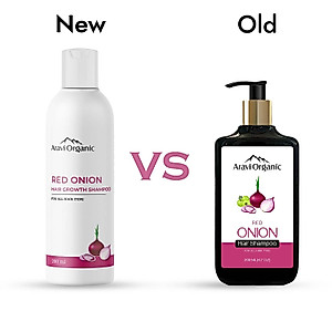 Aspiiro Natural Organic Red Onion Shampoo For Hair Fall Rescue & Hair Growth 6.7 Ounce | SLS & Paraben Free - 6.7 FL Oz / 200ml