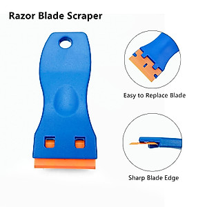 CARTINTS Vehicle Tinting Film Vinyl Wrap Applicator Kit with Tool Pouch, 9mm Knife Blades, Felt Vinyl Squeegee, Full Wrap Squeegee, Razor Scraper, Car Wrap Tools for Vinyl and Car Paint/Glass Film