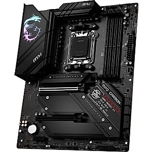 MSI MPG B650 Carbon WiFi Gaming Motherboard (AMD AM5, ATX, DDR5, PCIe 4.0, M.2, SATA 6Gb/s, USB 3.2 Gen 2, HDMI/DP, Wi-Fi 6E, AMD Ryzen 7000 Series Desktop Processors)