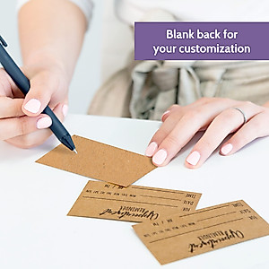200 Appointment Reminder Cards - Kraft Style for Business, Hair Salon, Dental Office, Massage Therapist, Grooming, Hairdresser, Medical Doctors and More - Bulk Pack of Your Next Appointment Cards …