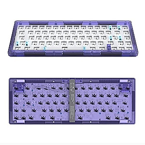 Misaso GAS67 Customized Mechanical Keyboard Kit Hot Swap Axis Wired Gasket Structure RGB Backlight Gaming Keyboard White