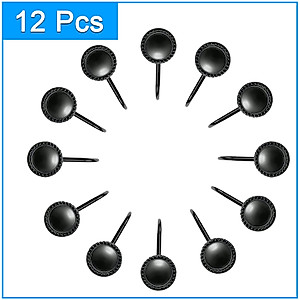 Rustproof Antique Decorative Shower Curtain Rings, Shower Curtain Hooks Oil Rubbed Bronze Pack of 12 for Bathroom Shower Rods Curtains Home (Black)