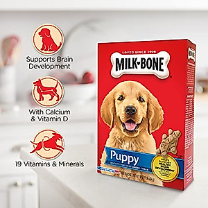 Milk-Bone Original Dog Treats Biscuits for Puppies, 16 Ounces (Pack of 6)