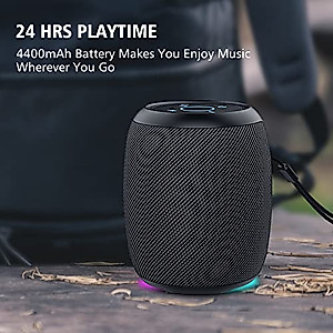 ZEALOT Bluetooth Speaker, Portable Speaker Bluetooth Wireless, 20W Stereo Bass Wireless Speaker, IPX6 Waterproof Speaker, 24H Playtime,Dual Pairing,TF Card/USB/AUX for Home,Travel, Hiking