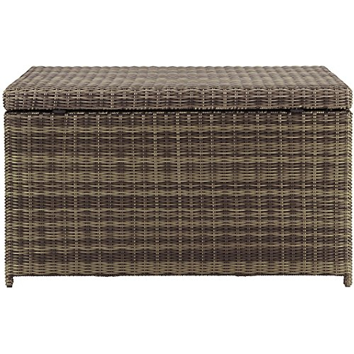 Crosley Furniture CO7305-WB Bradenton Outdoor Wicker Storage Bin - Weathered Brown