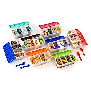 OMORTEX 4 Section Spice Box, Pickle Container, Dry Fruit Box, Vegetable Container Pack Of 1